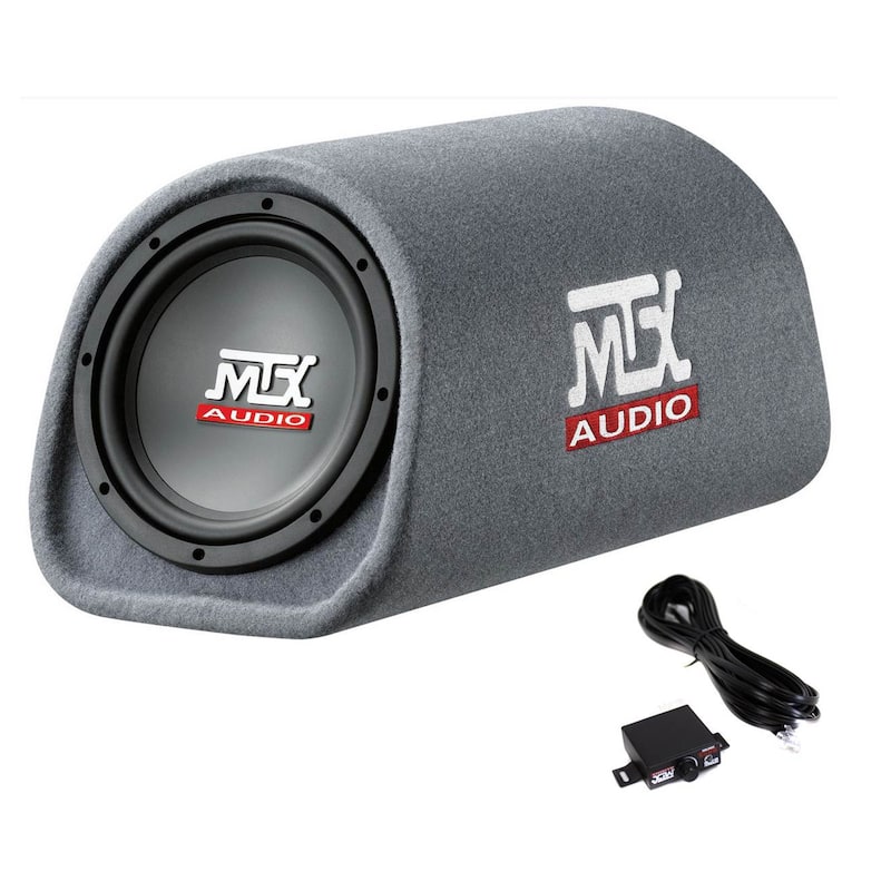 MTX AUDIO RT8PT 8" 240W Car Loaded Subwoofer Enclosure Amplified Tube Box Vented - Overstock ...